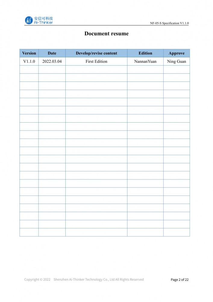 NF-05-S technical document page 2