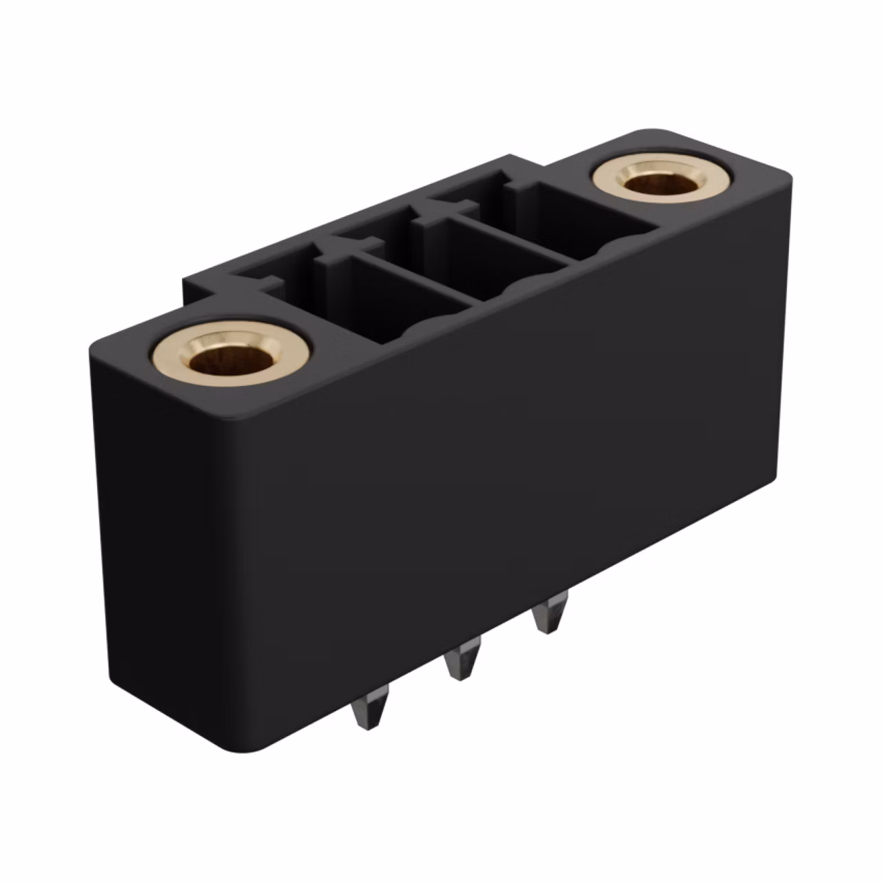 3.50mm Pitch Eurostyle Vertical PCB Header, with Threaded Retention Inserts, 3 Circuits for sale