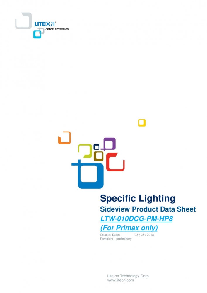 LTW-010DCG-PM-HP8 datasheet page 1