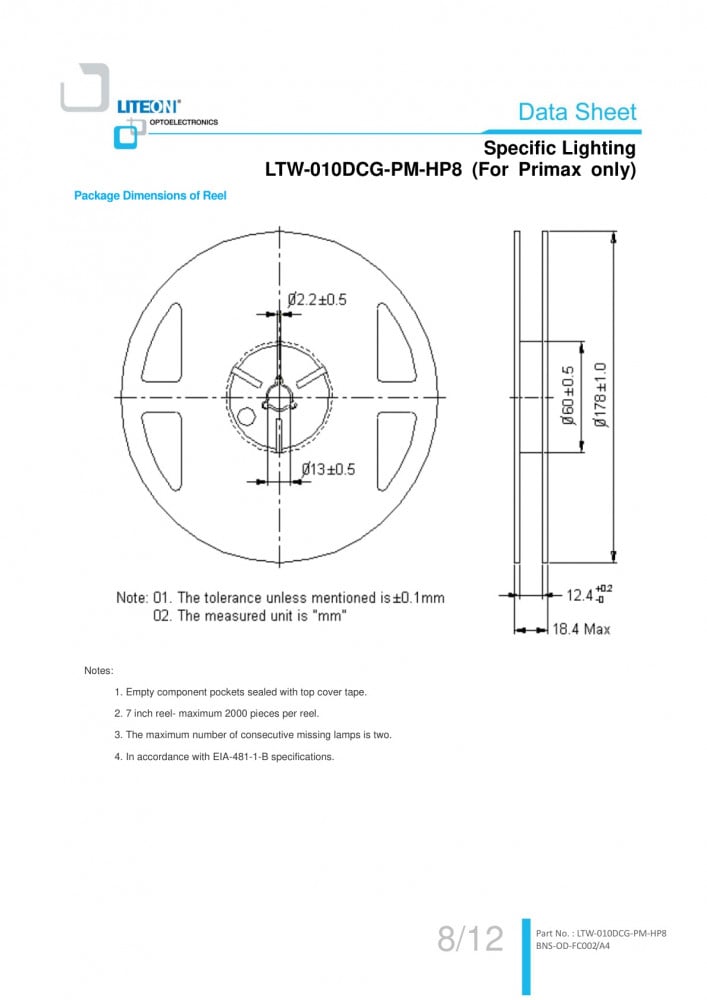 LTW-010DCG-PM-HP8 datasheet page 9