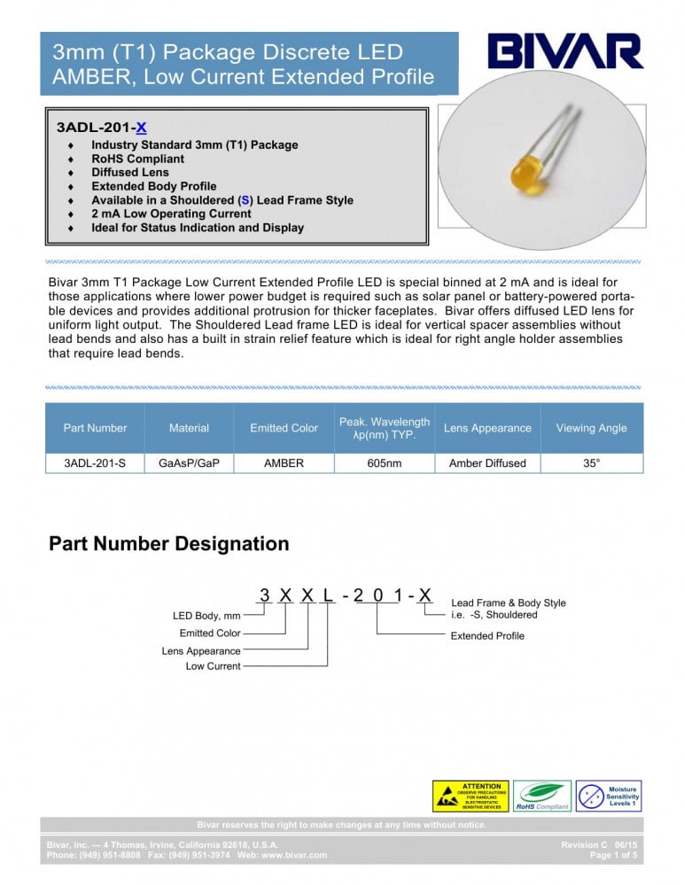3ADL-201 datasheet page 1