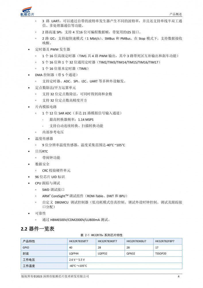 HK32R78x datasheet page 10