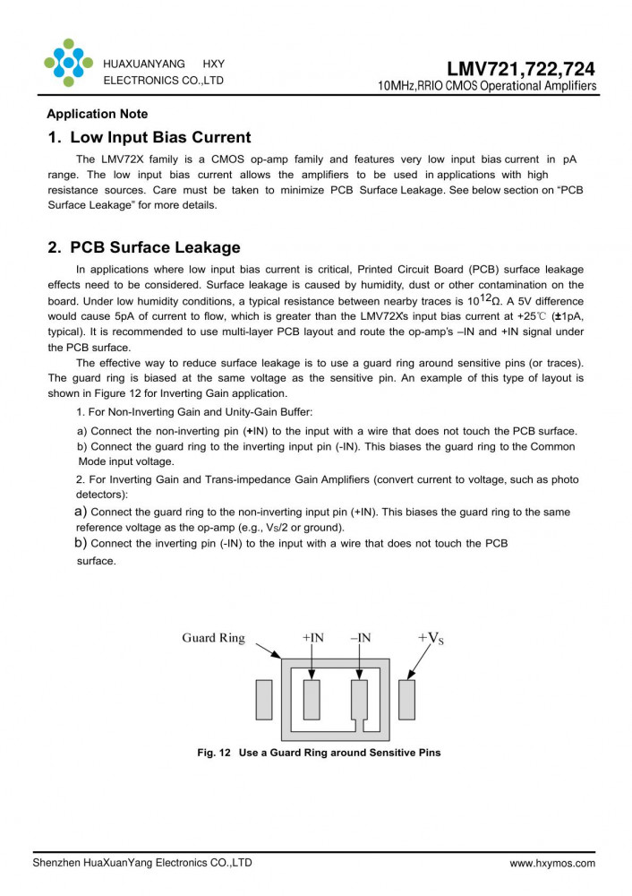 LMV724M-HXY technical document page 7