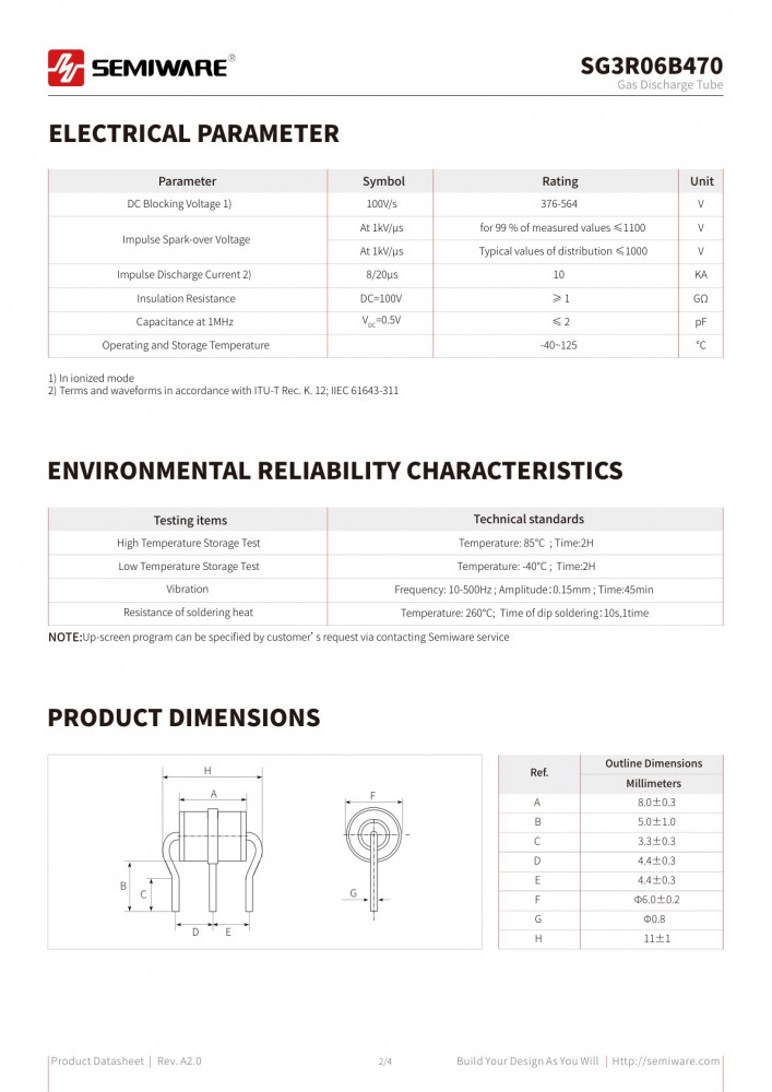 SG3R06B470 datasheet page 2