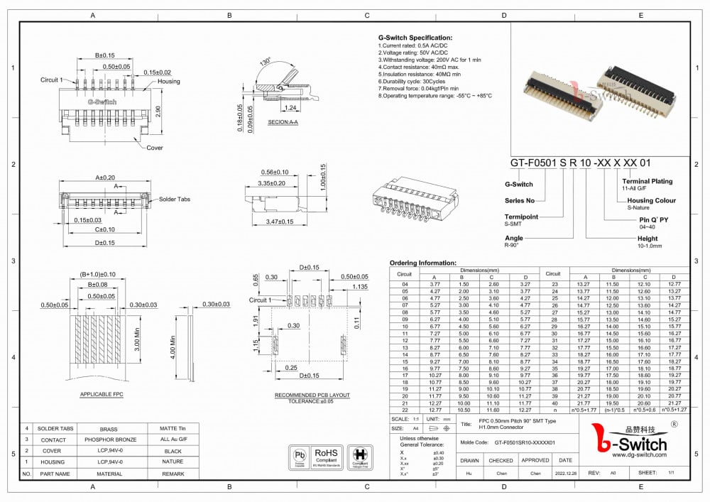 GT-F0501SR10-20S1101 technical document preview