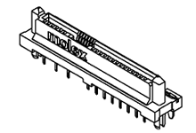 1.27mm Signal Pitch, 0.80mm SCSI Pitch, 1.27mm Power Pitch SAS-2 Receptacle, Vertical, Hybrid, with Straight Solder Tab, 2.36mm PCB Thickness, Embossed Tape Packaging, with Cap, 29 Circuits, Lead-Free