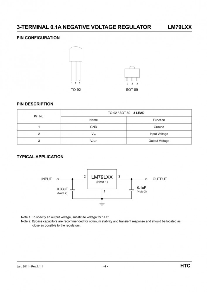 LM79L12F datasheet page 4