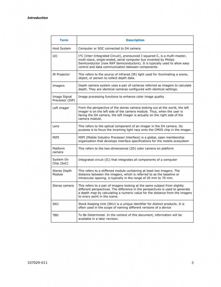 Intel RealSense D457 datasheet page 9