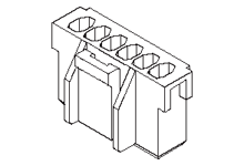 2.50mm Pitch Wire-to-Board Housing, Positive Lock, Natural, 9 Circuits