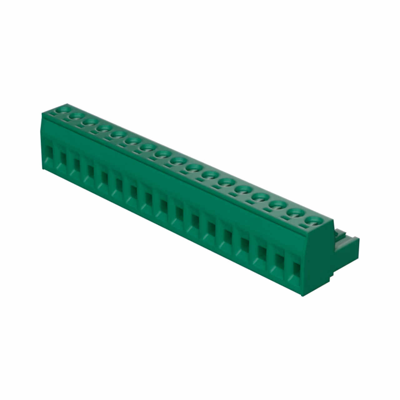 5.00mm Pitch Eurostyle Horizontal Plug, Green Housing, 17 Circuits for sale