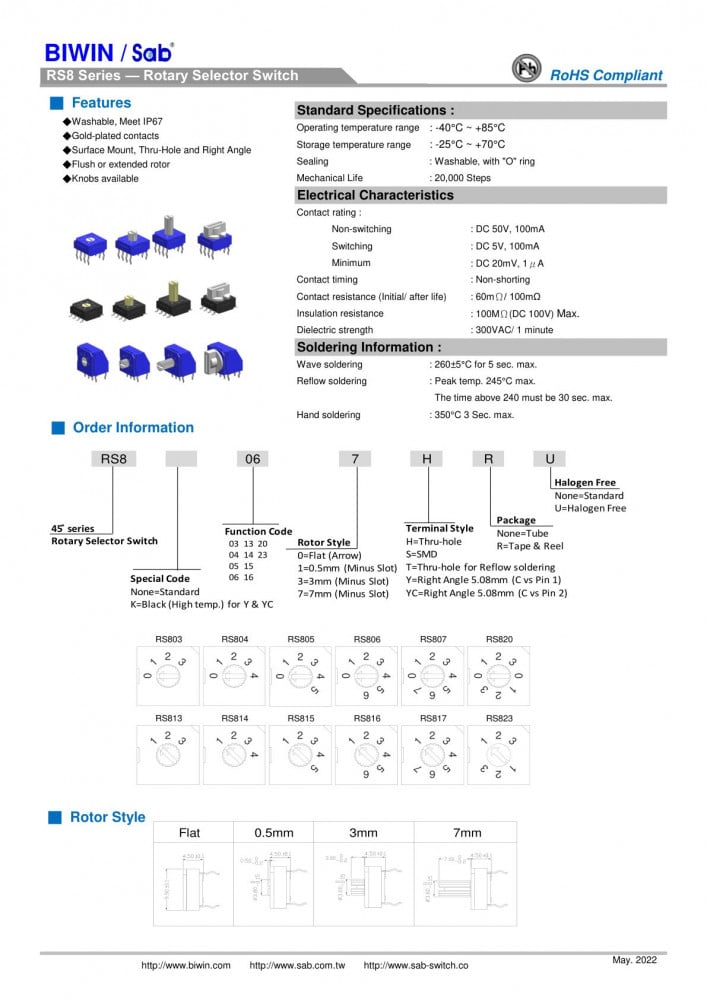 BIWIN RS8030H technical document page 1