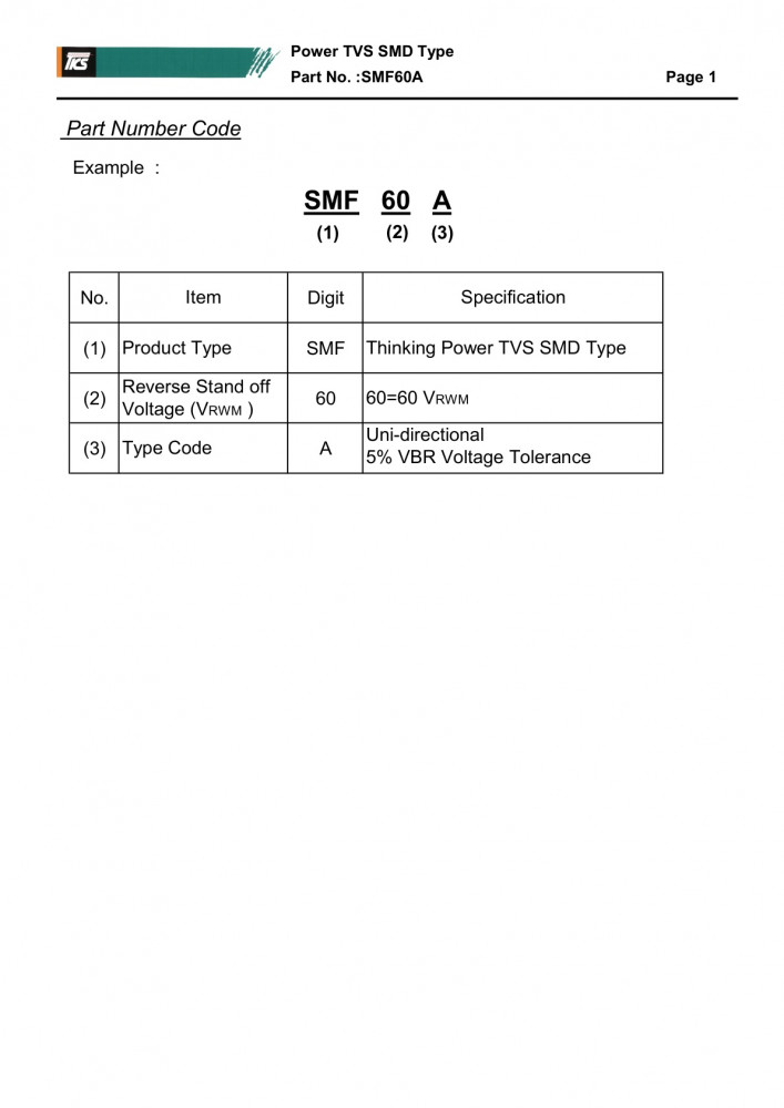SMF60A datasheet page 4