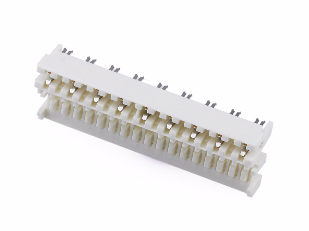 Appli-Mate RAST 2.5 IDT Connector, 5.00mm Pitch, Direct/Indirect, Female, Beaded Terminal, 9 Circuits, Position Keys I and J Removed, Open Endwalls, Polarizing Rib Between 8/9 for sale