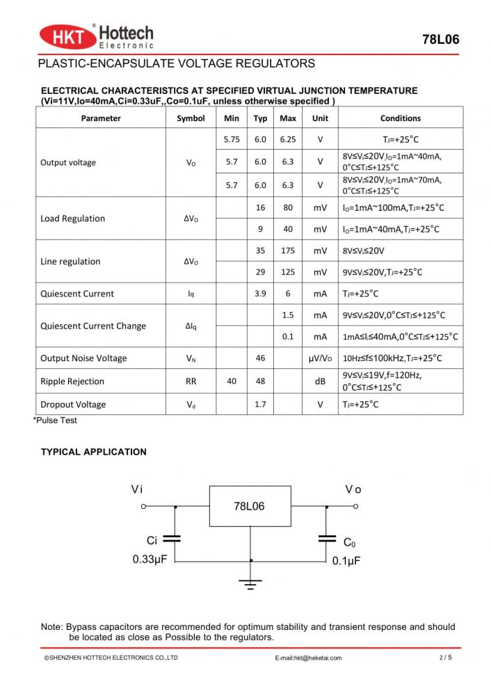 78L06 datasheet page 2