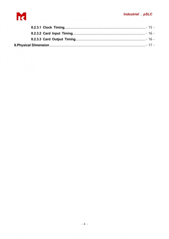 MK MicroSD datasheet page 4