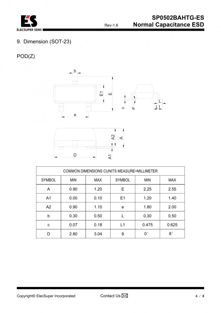 SP0502BAHTG-ES datasheet page 6