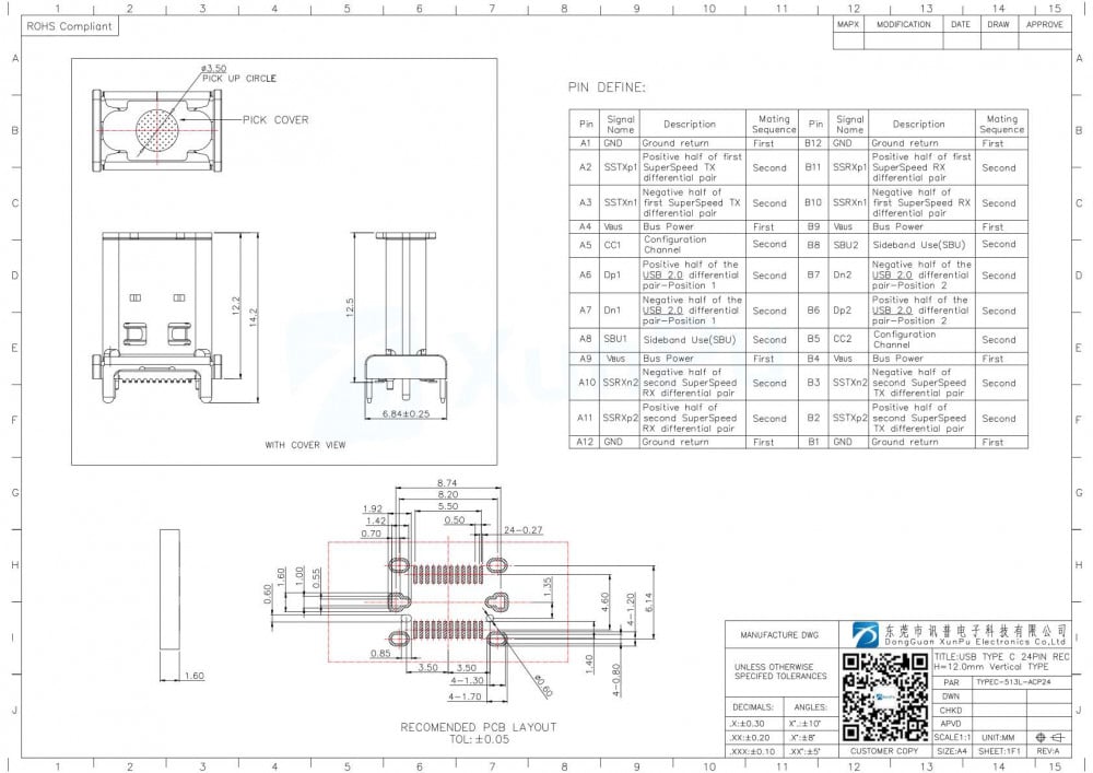 TYPEC-513L-ACP24 technical drawing page 2