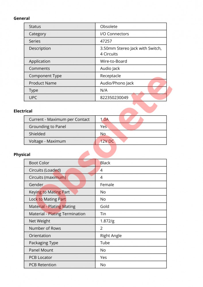 MOLEX 472570001 technical document image 2