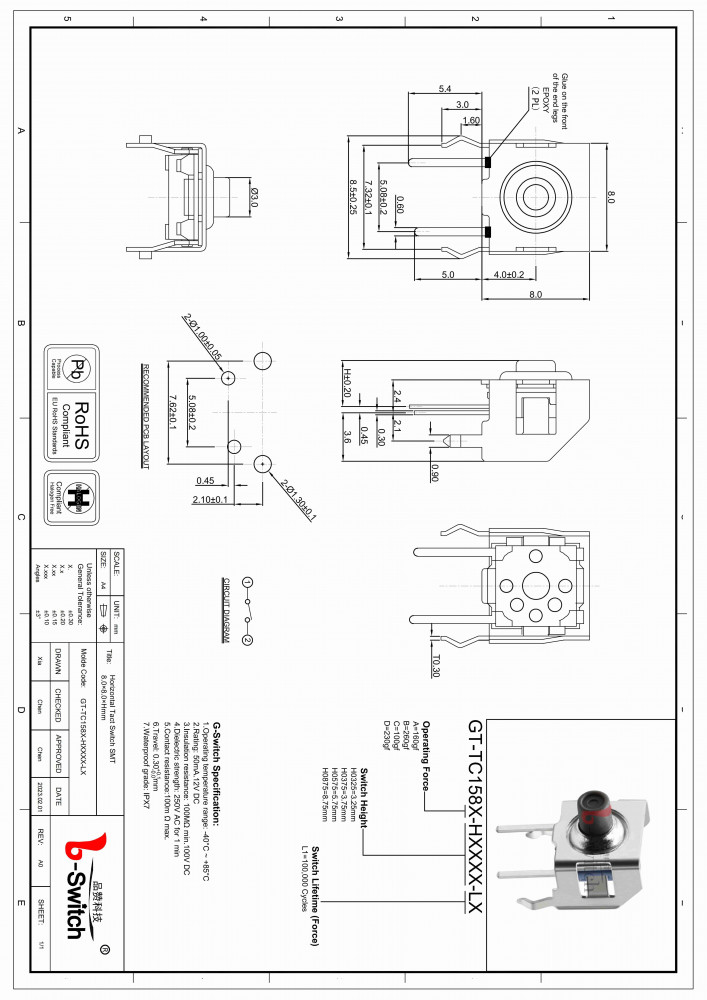 GT-TC158D-H0325-L1 technical drawing preview