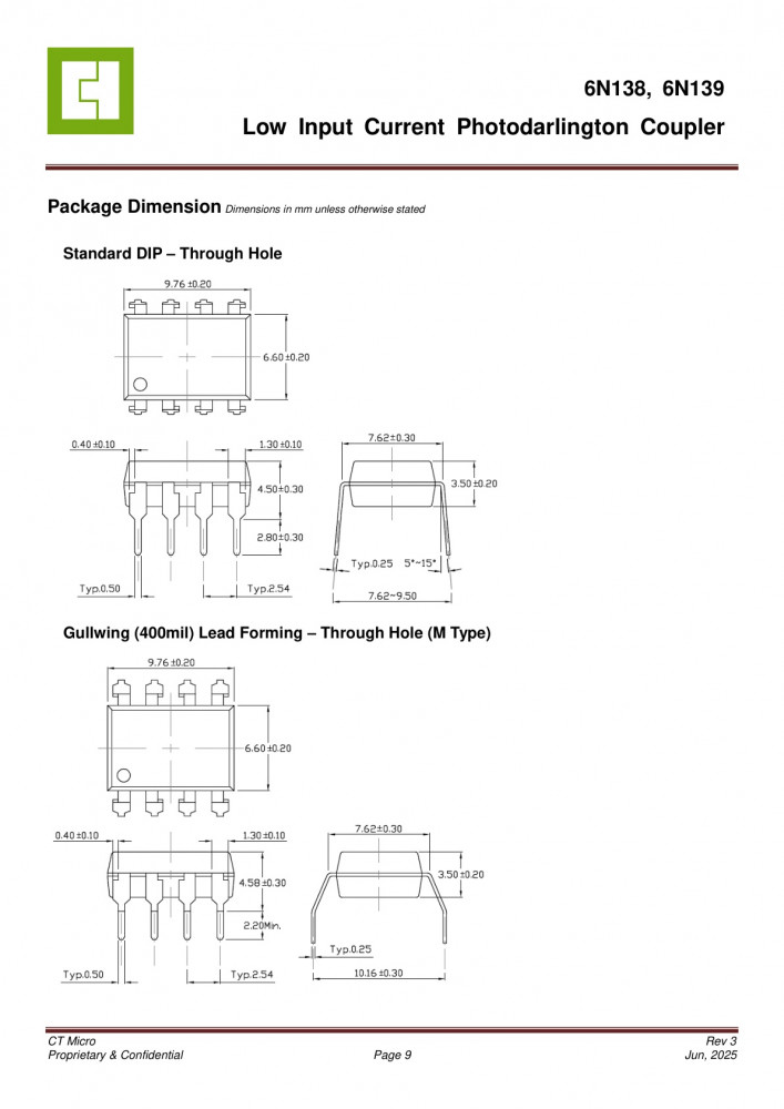 6N138 technical document page 9