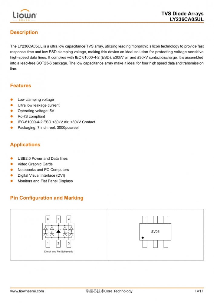 LY236CA05UL datasheet page 1