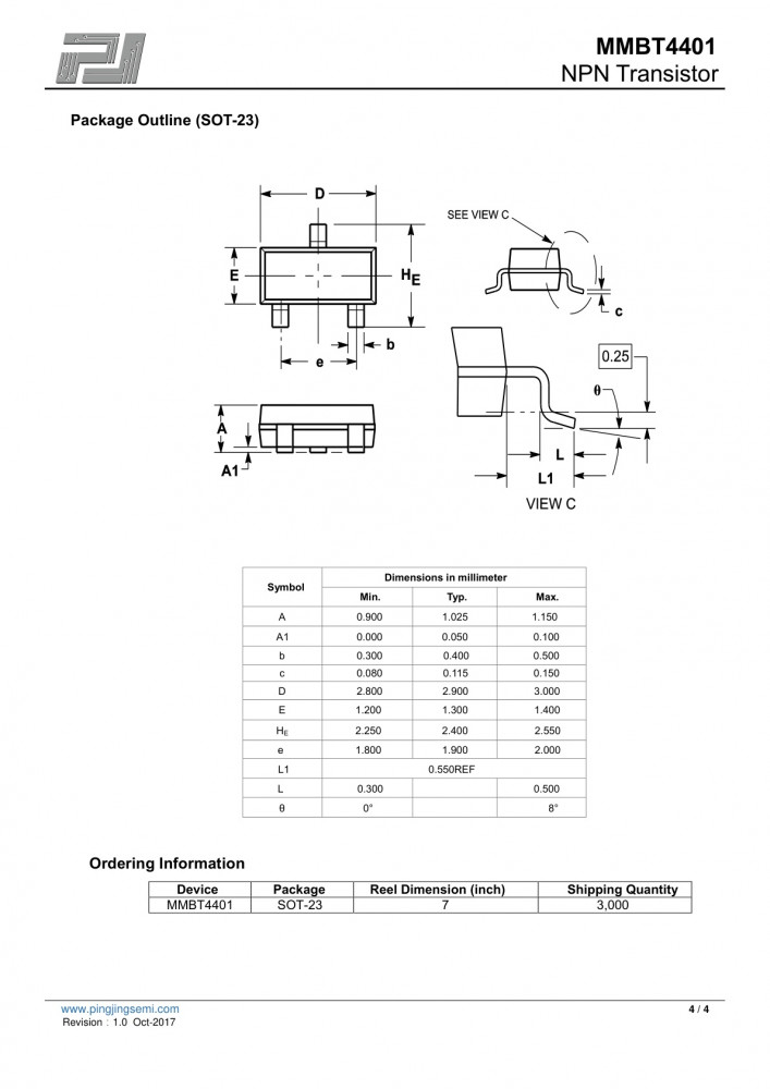 MMBT4401 datasheet page 4