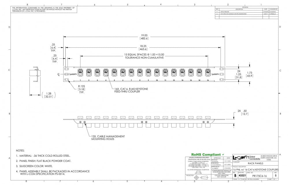 PR175C6-16 technical document preview