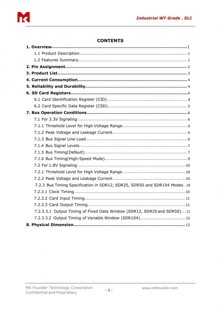 MK microSD specification page 2