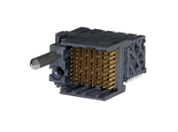 Impact 100 Ohm 3 Pair Right-Angle Male Header, Left Guided, Open Endwall, 8 Columns, 72 Circuits, Pin Length 5.50mm, Plated Through Hole Dimension 0.39mm, Lead Free