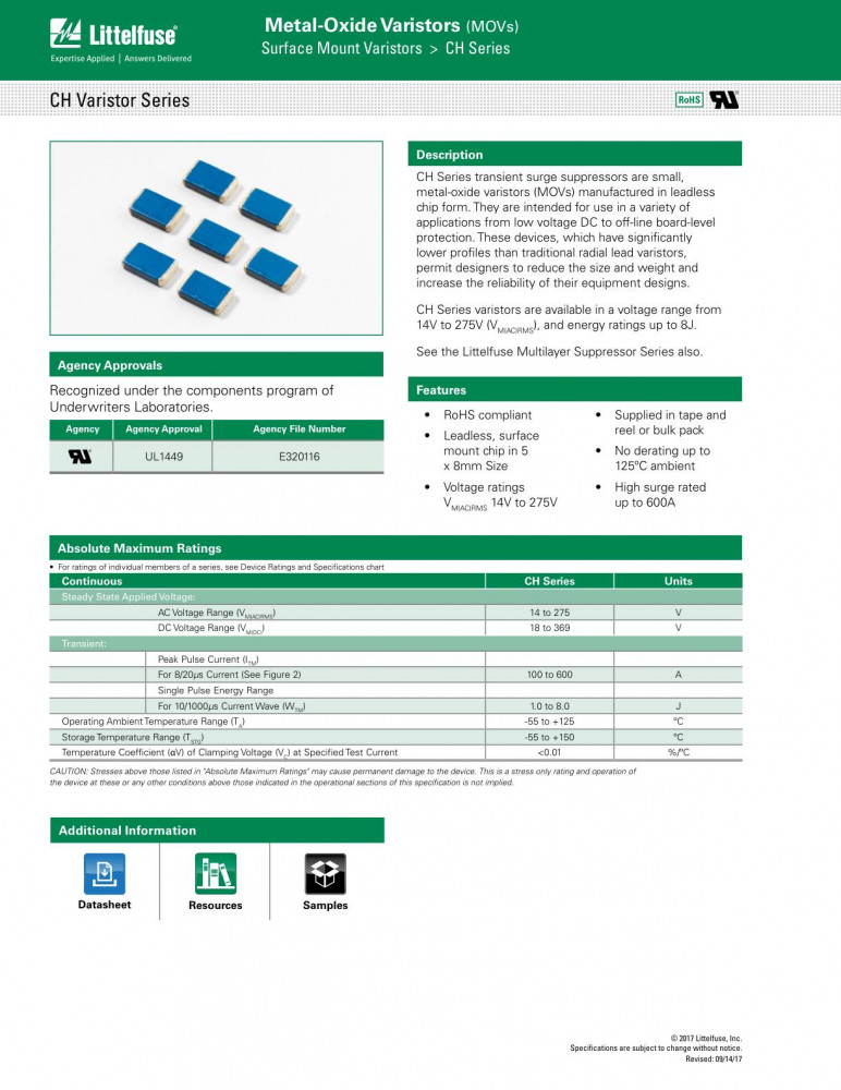 V360CH8T datasheet page 1