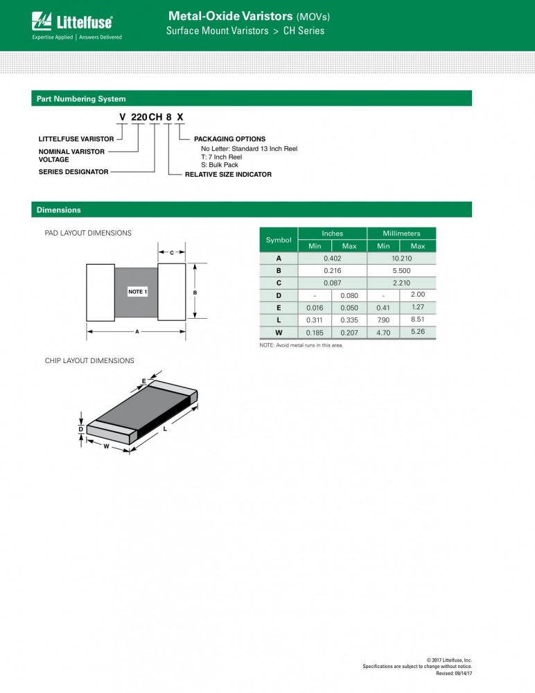 V360CH8T datasheet page 5