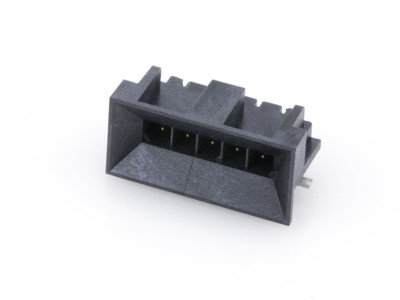 Micro-Fit BMI Header, Surface Mount, Single Row, Right-Angle, with Solder Tab, 0.38µm Gold (Au) Selective Plating, 4 Circuits, Tape and Reel