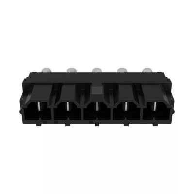 Mini-Fit Sr. Right-Angle Header, 10.00mm Pitch, Single Row, 5 Circuits, 3.50mm Tail Length, for 1.57mm PCB, Silver (Ag) Plating, without Clip for sale