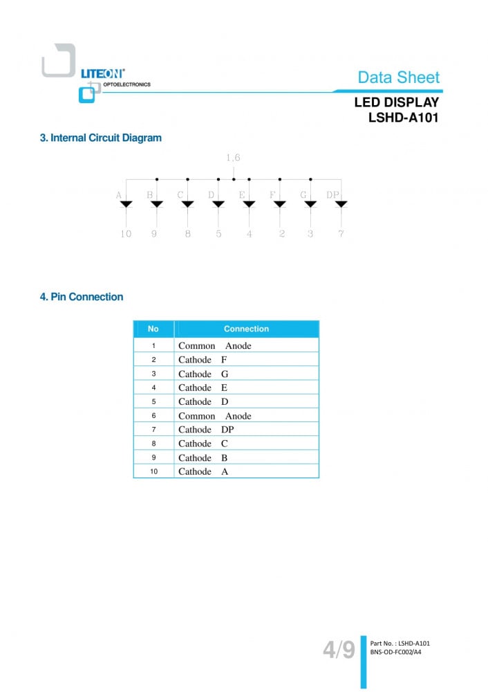 LSHD-A101 datasheet page 5