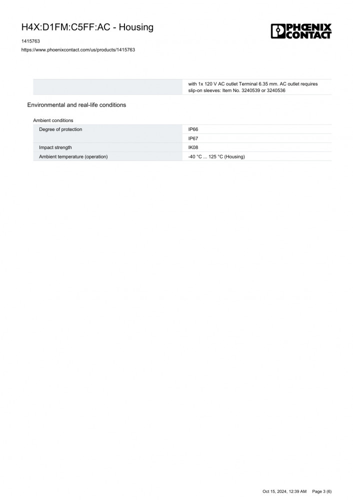 Phoenix Contact 1415763 technical document page 3