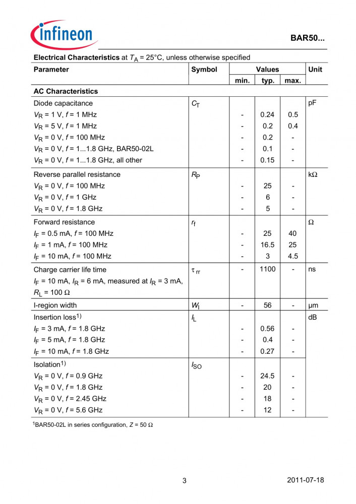 BAR50-03WE6327 technical document page 3