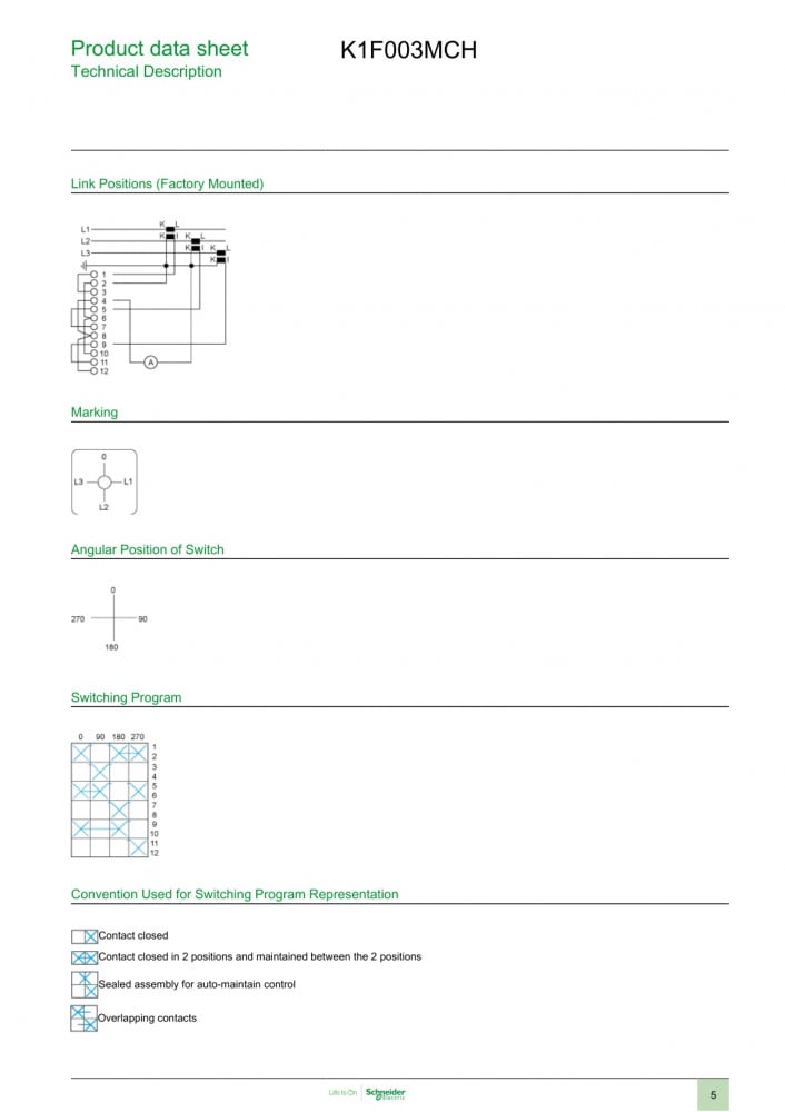 K1F003MCH technical document page 5