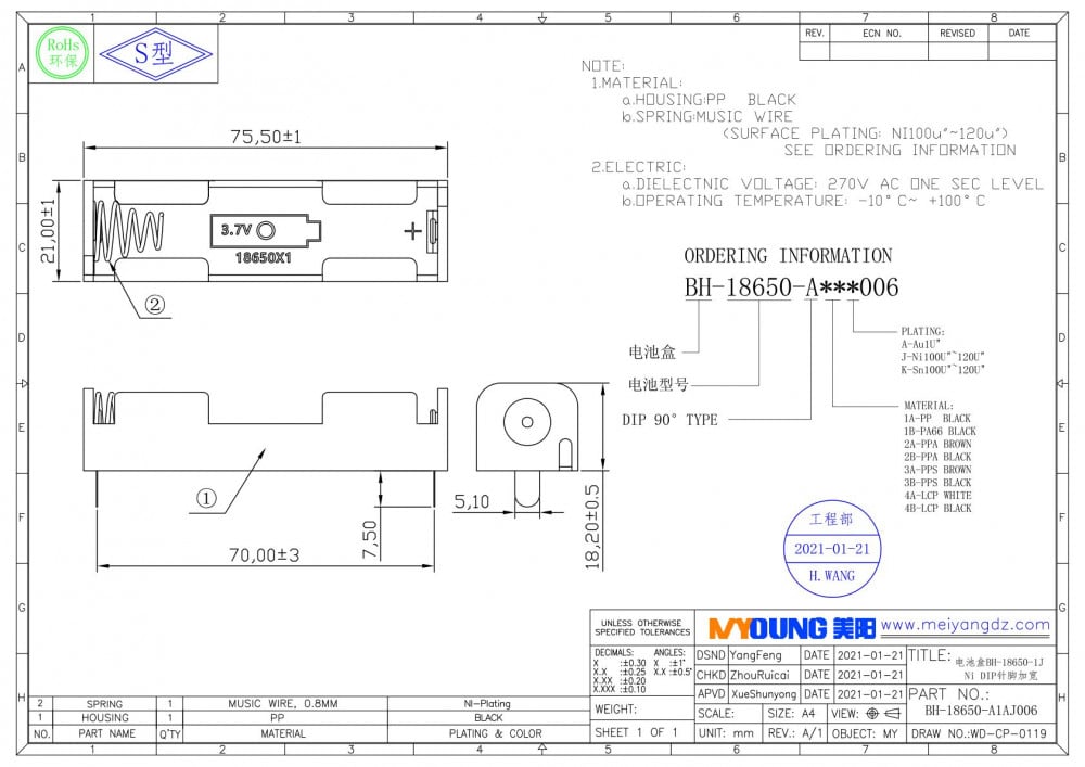 BH-18650-A1AJ006 technical document