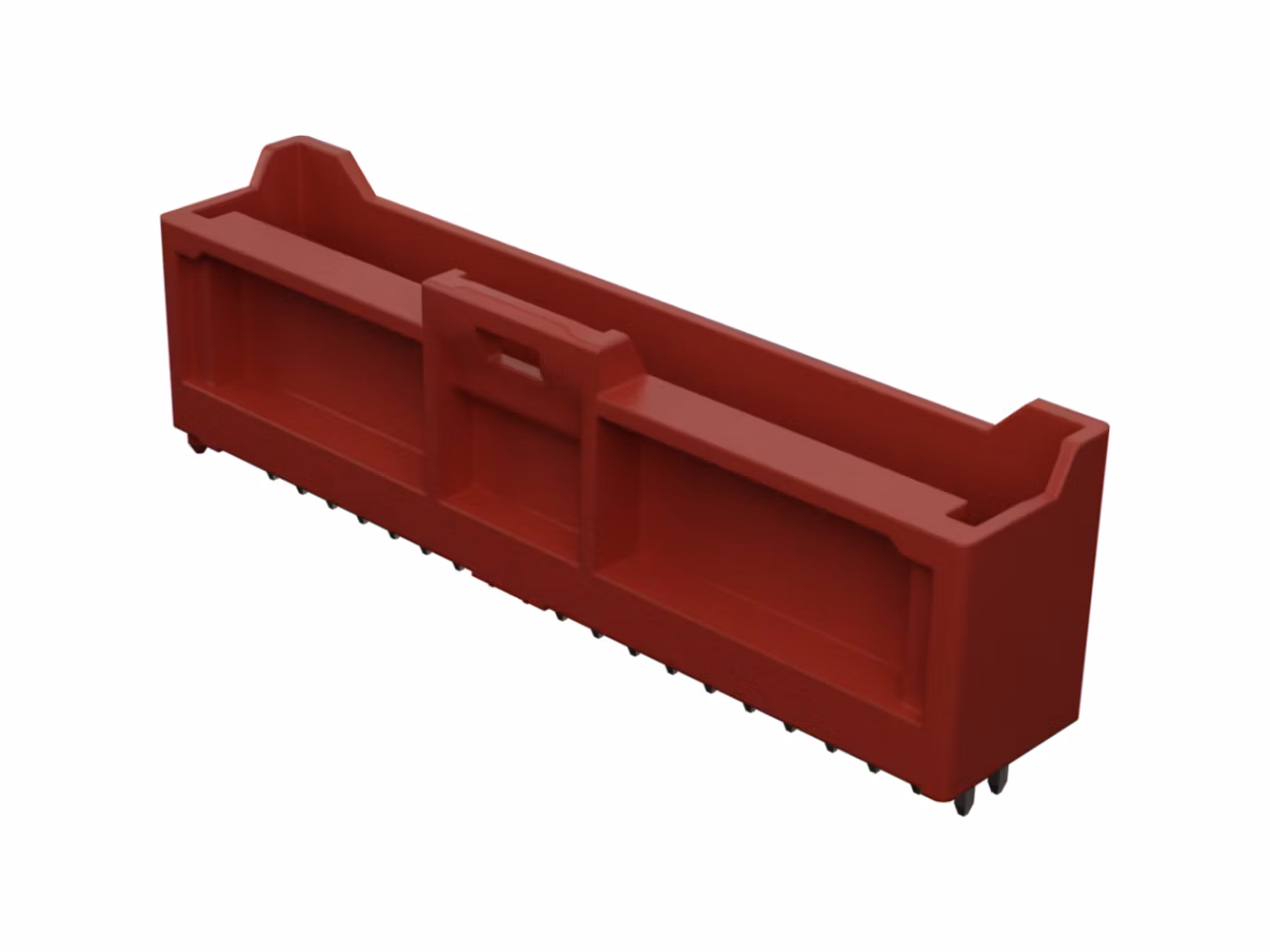 2.00mm Pitch, iGrid PCB Header, Dual Row, Vertical, Through Hole, Matte Tin (Sn) Plating, Positive Lock, 40 Circuits, Tray, 3.20mm PC Tail Length, Red, with PCB Locator for sale