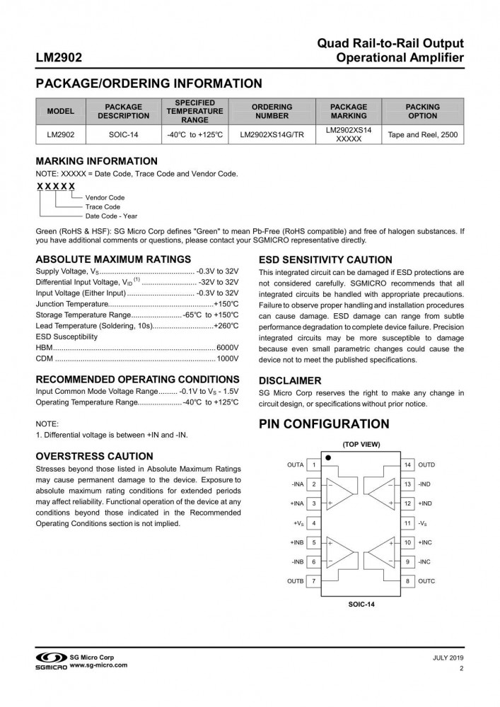 LM2902 datasheet page 2