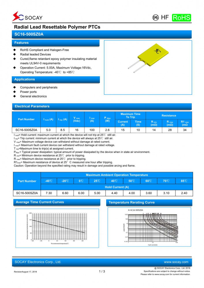 SC16-500SZ0A technical document image 1