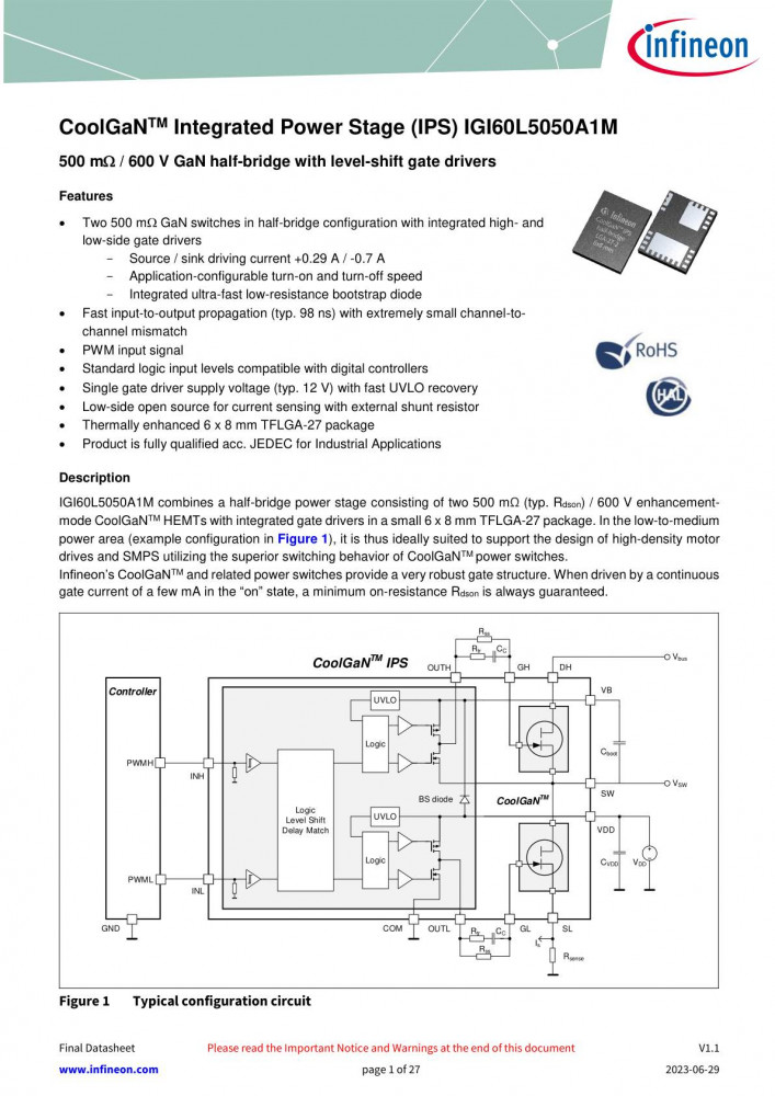 IGI60L5050A1MXUMA1 document page 1