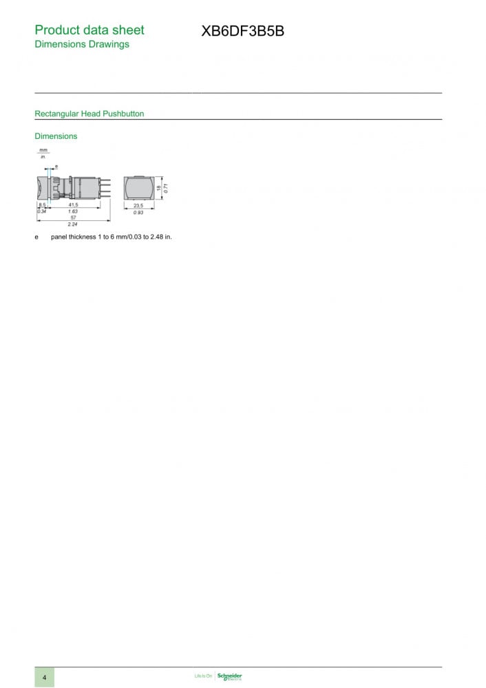 XB6DF3B5B technical document page 4