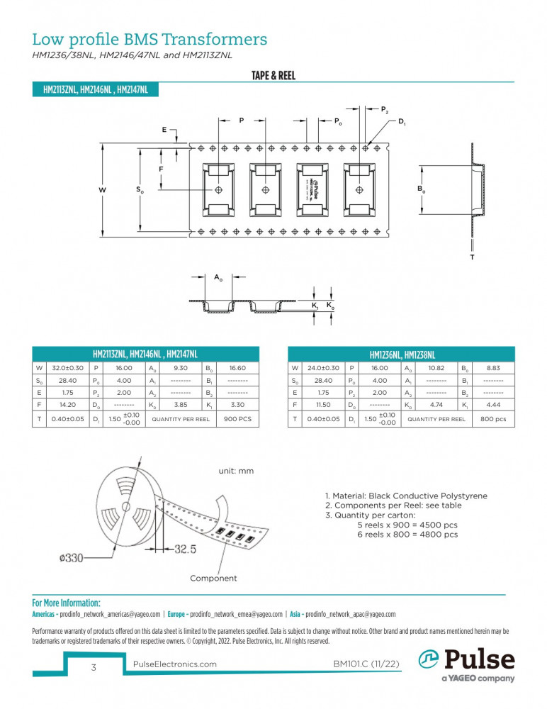 HM2146NLT technical document page 3