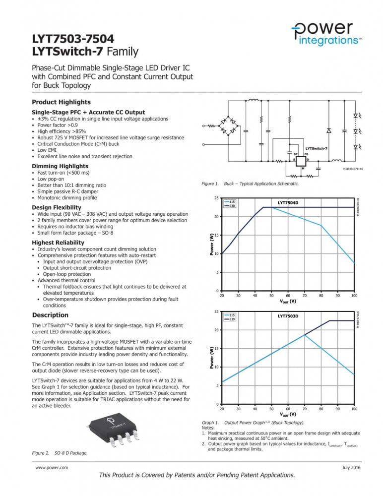 LYT7503D-TL datasheet page 1