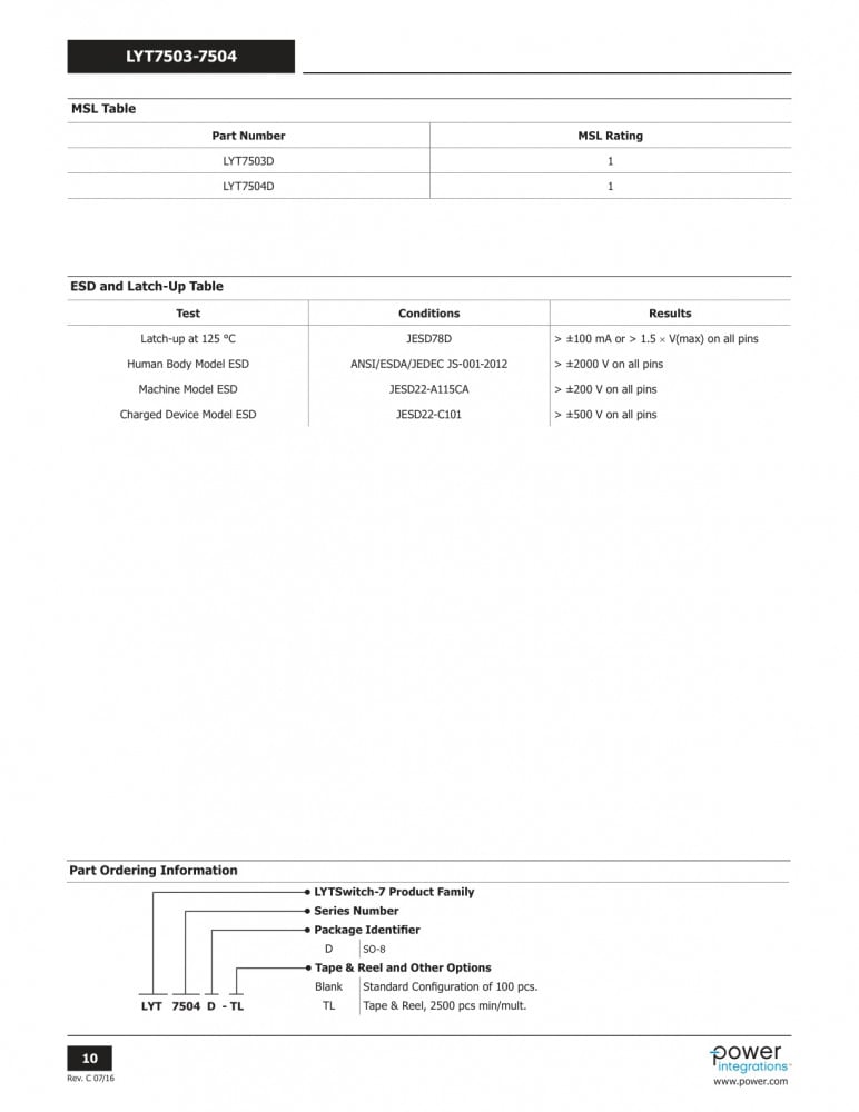 LYT7503D-TL datasheet page 10