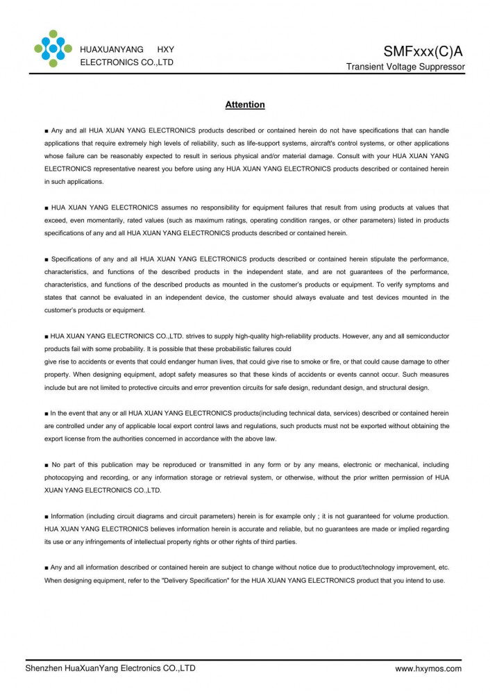 SMF26A datasheet page 5