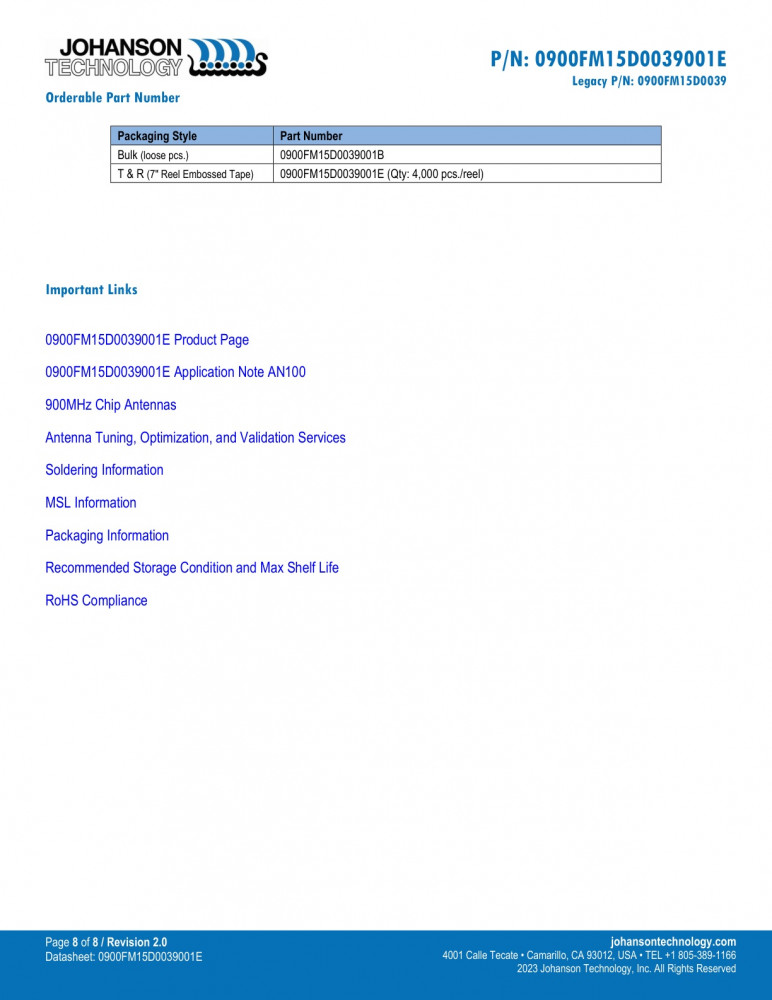0900FM15D0039E technical document page 8