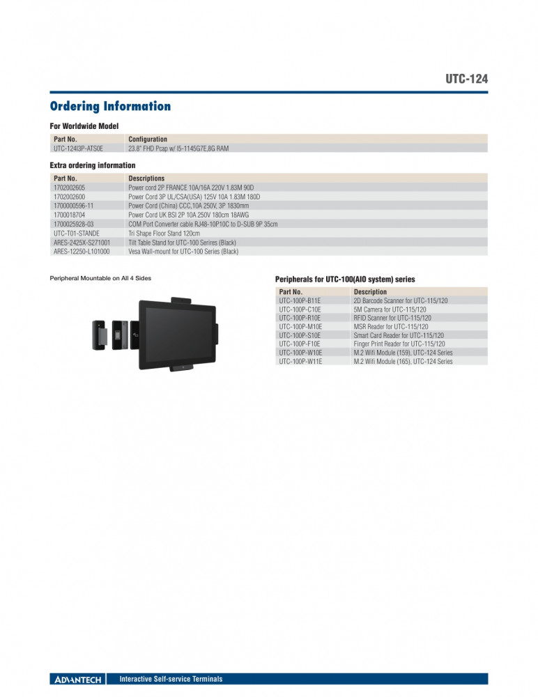 UTC-124I3 technical document page 3