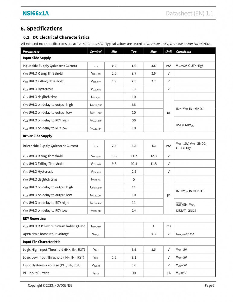 NSi6651ASC-DSWR datasheet page 6